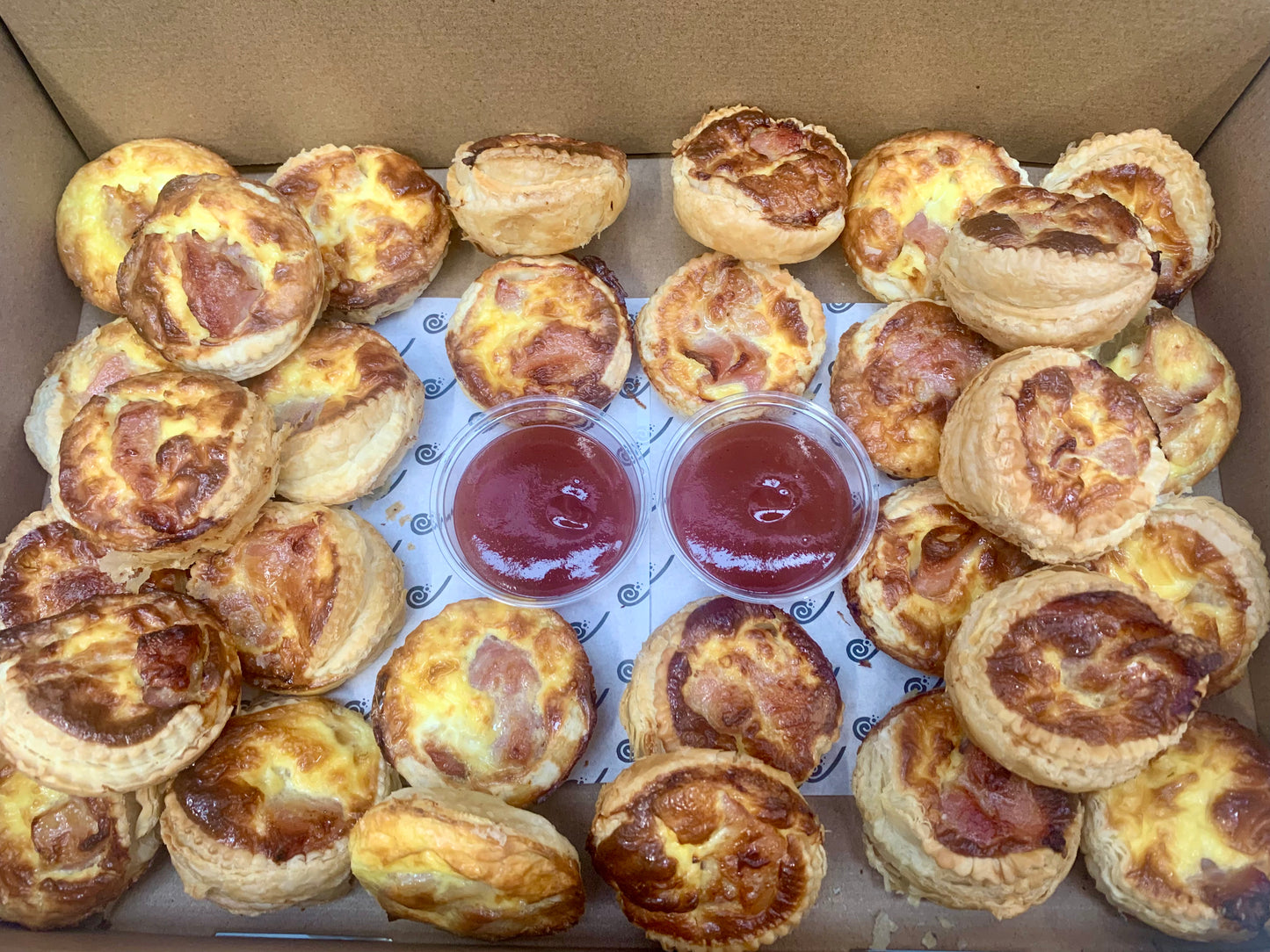 House Made Bacon and Egg Savouries Platter – sweetaschoicebakery